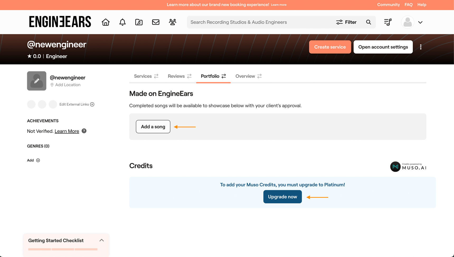 How do I edit my EngineEars profile as an Engineer?